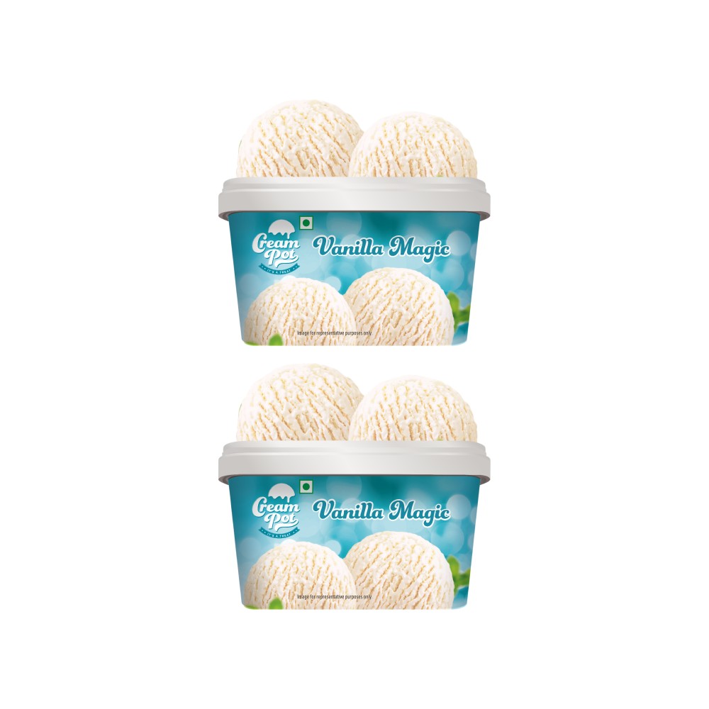 Cream Pot Vanilla Magic Frozen Dessert Tub - Pack of 2 Price - Buy ...
