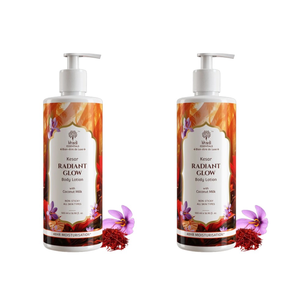 Khadi Essentials Kesar Radiant Glow Body Lotion (with Coconut Milk ...