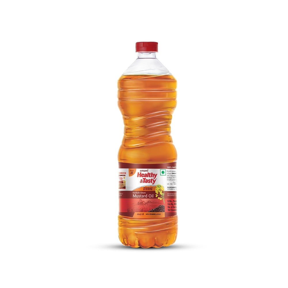 Emami Healthy & Tasty Kachchi Ghani Strong Mustard Oil Price - Buy ...