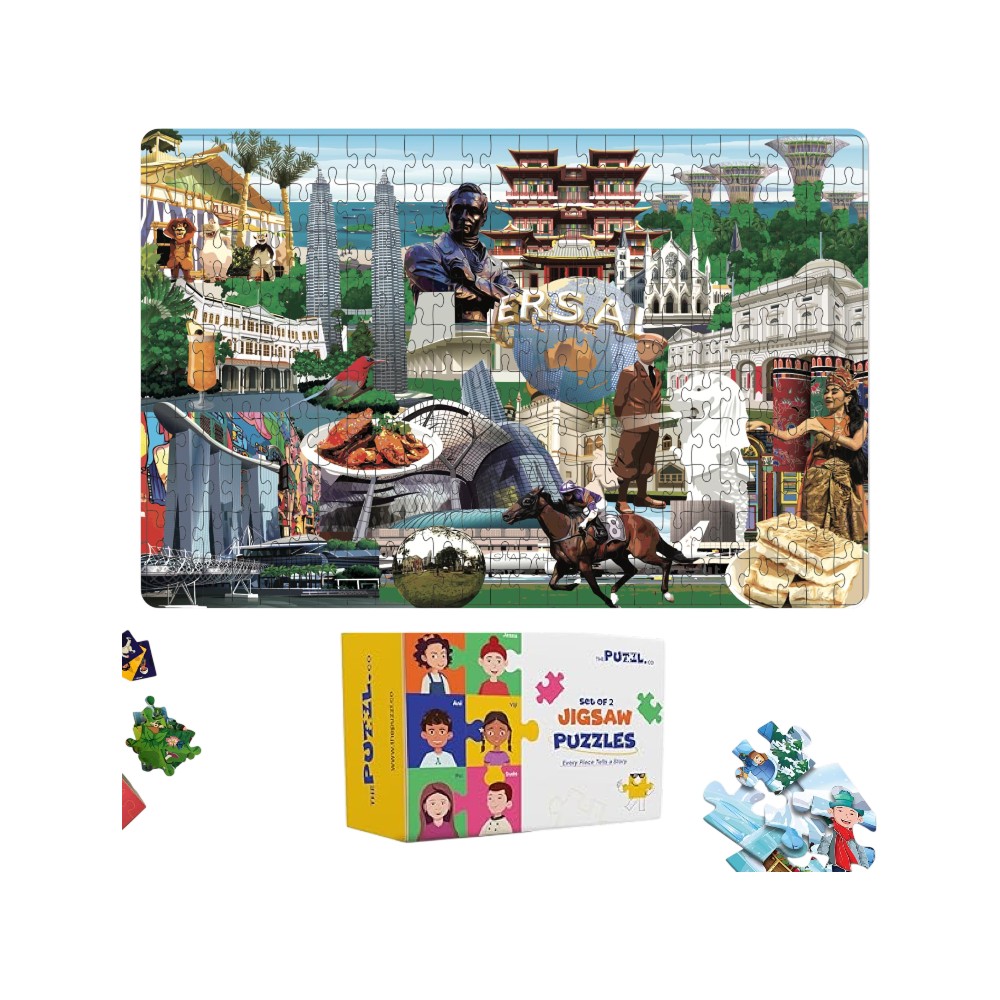 The Puzzl Co Singapore City Jigsaw Puzzle Price - Buy Online at Best ...
