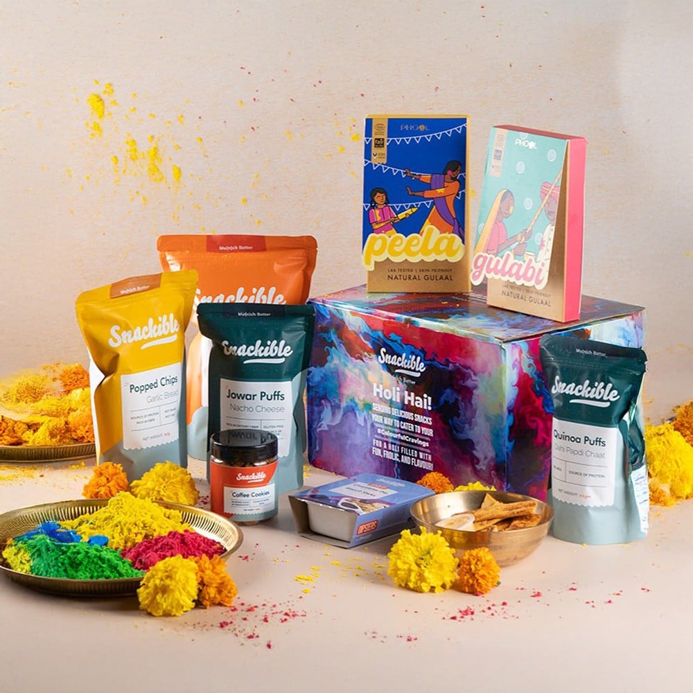 Holi Special Gift Box (Multicolour) Snackible Price - Buy Online at ...
