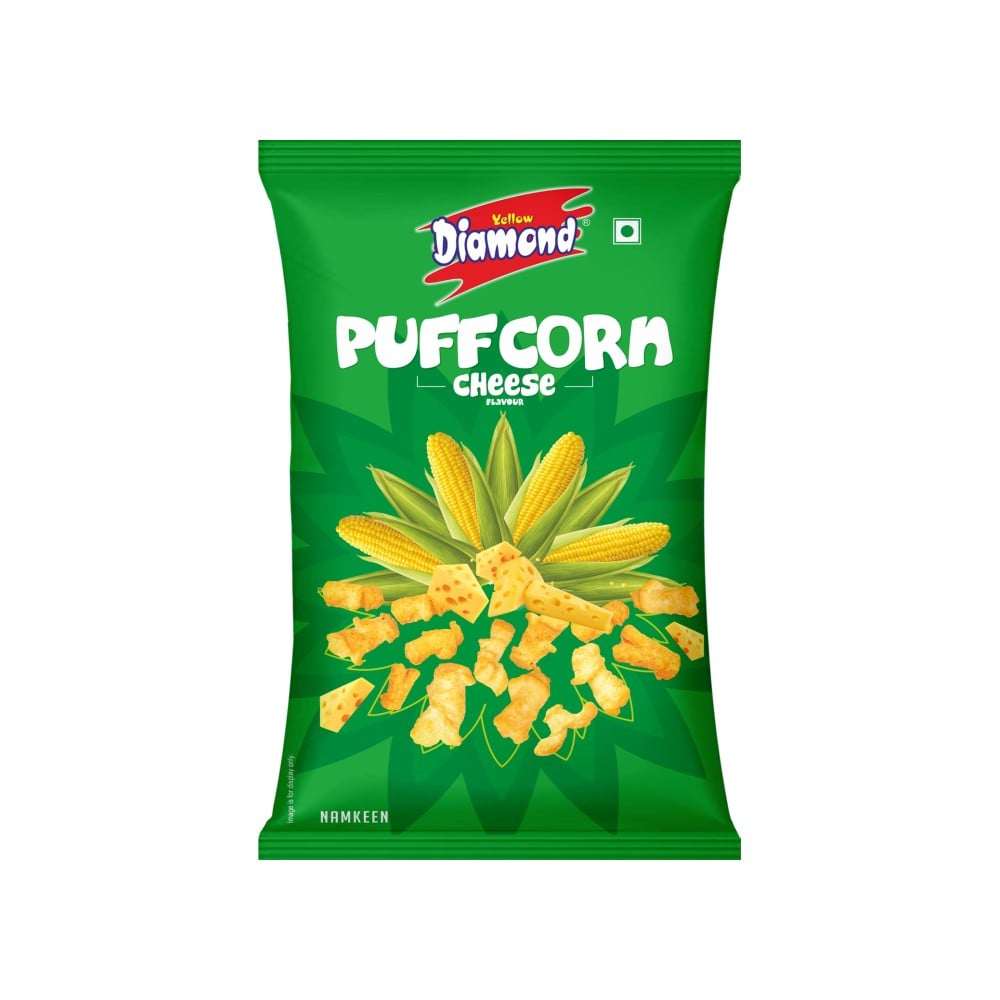 Yellow Diamond Cheese Puff Corn Price - Buy Online at ₹28 in India