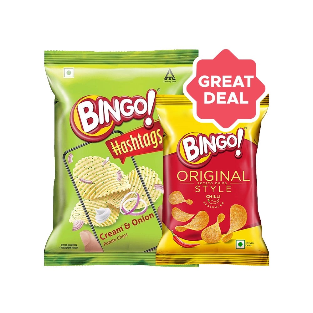 Bingo Original Style Chilli Sprinkled Potato Chips + Bingo Hashtags ...