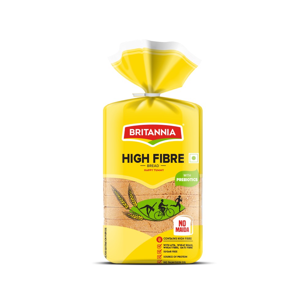 Britannia High Fiber Bread with Prebiotics Price - Buy Online at Best ...