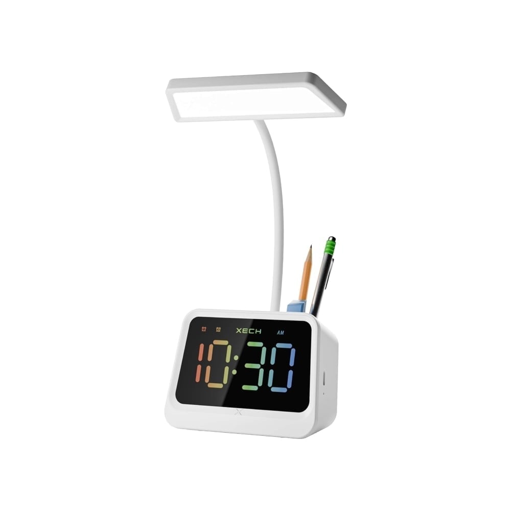 Xech Prism Digital Alarm Clock with Table Lamp (White) Price - Buy ...