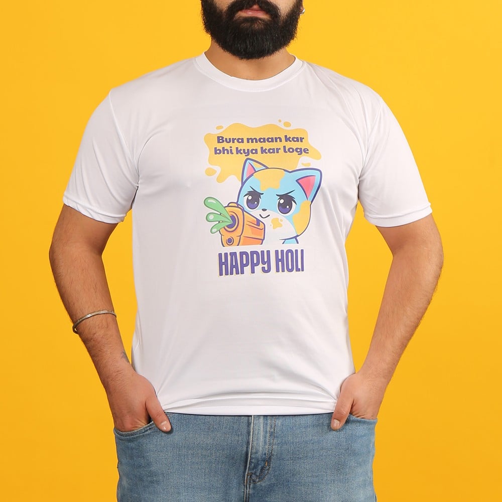 Holi Unisex T-Shirt Bura Maan Kar Bhi Kya Kar Loge by Urban Fest Price ...