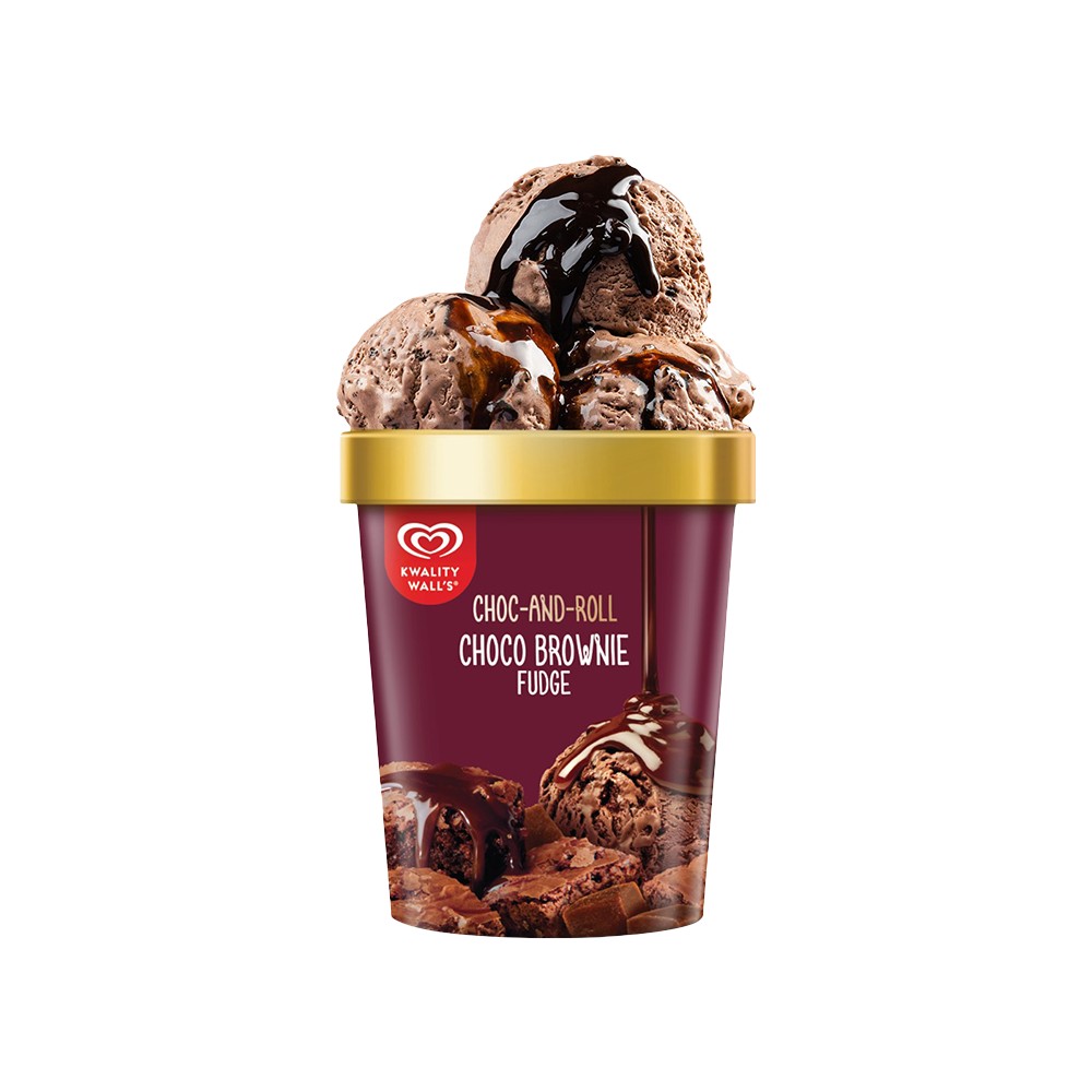 Kwality Walls Choco Brownie Fudge Frozen Dessert Tub Price - Buy Online ...