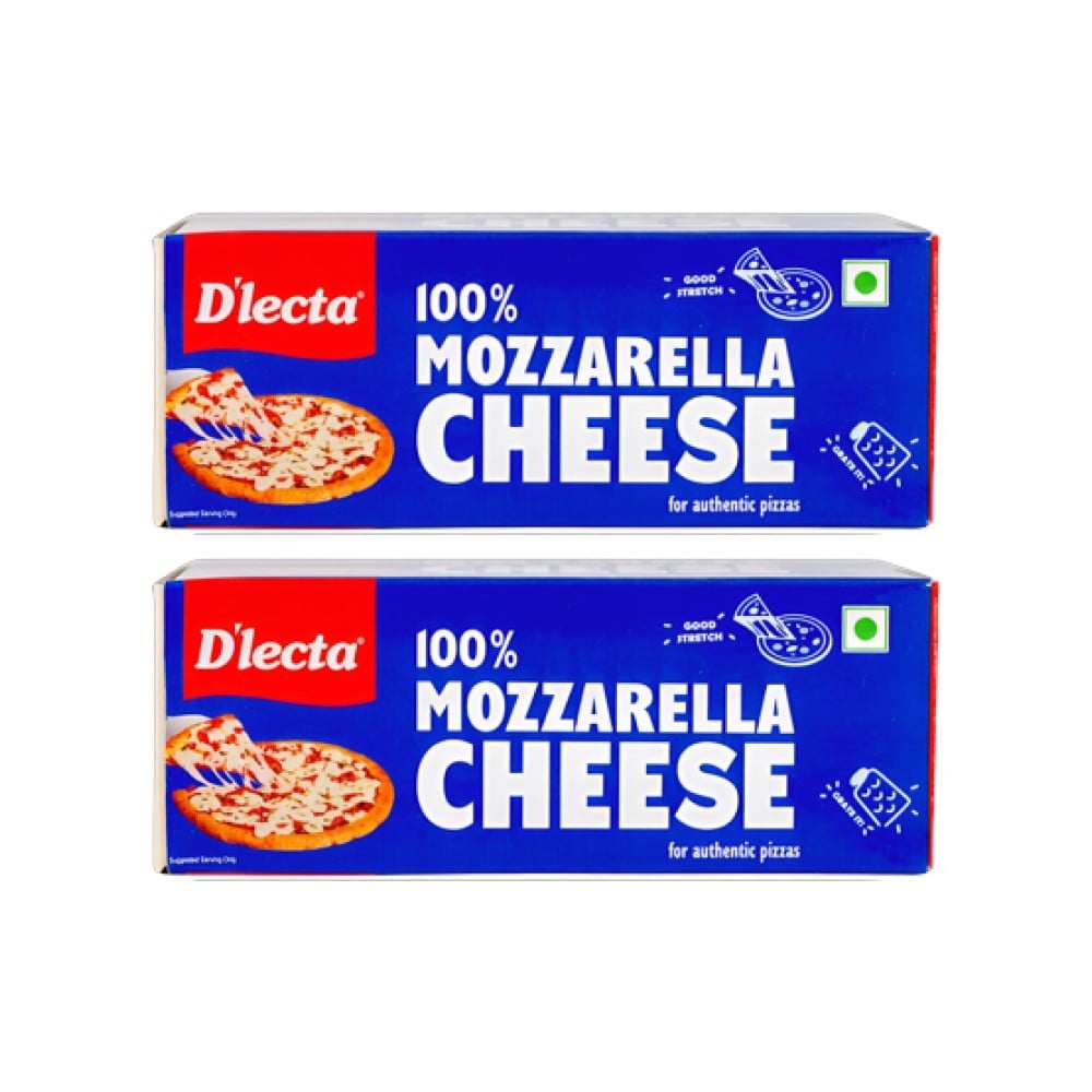D'lecta 100% Mozzarella Pizza Cheese Block - Pack of 2 Price - Buy ...