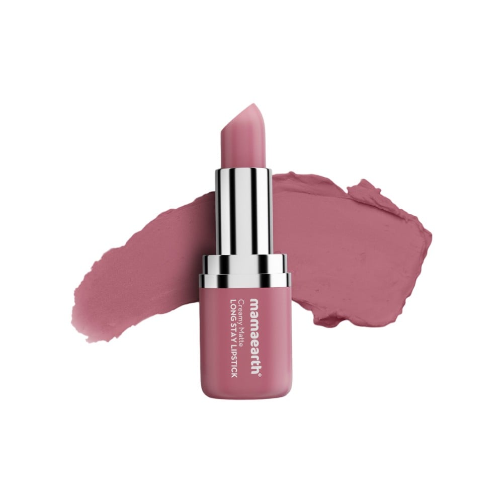 Mamaearth Creamy Matte Long Stay Lipstick (Mauve Bloom) Price - Buy ...