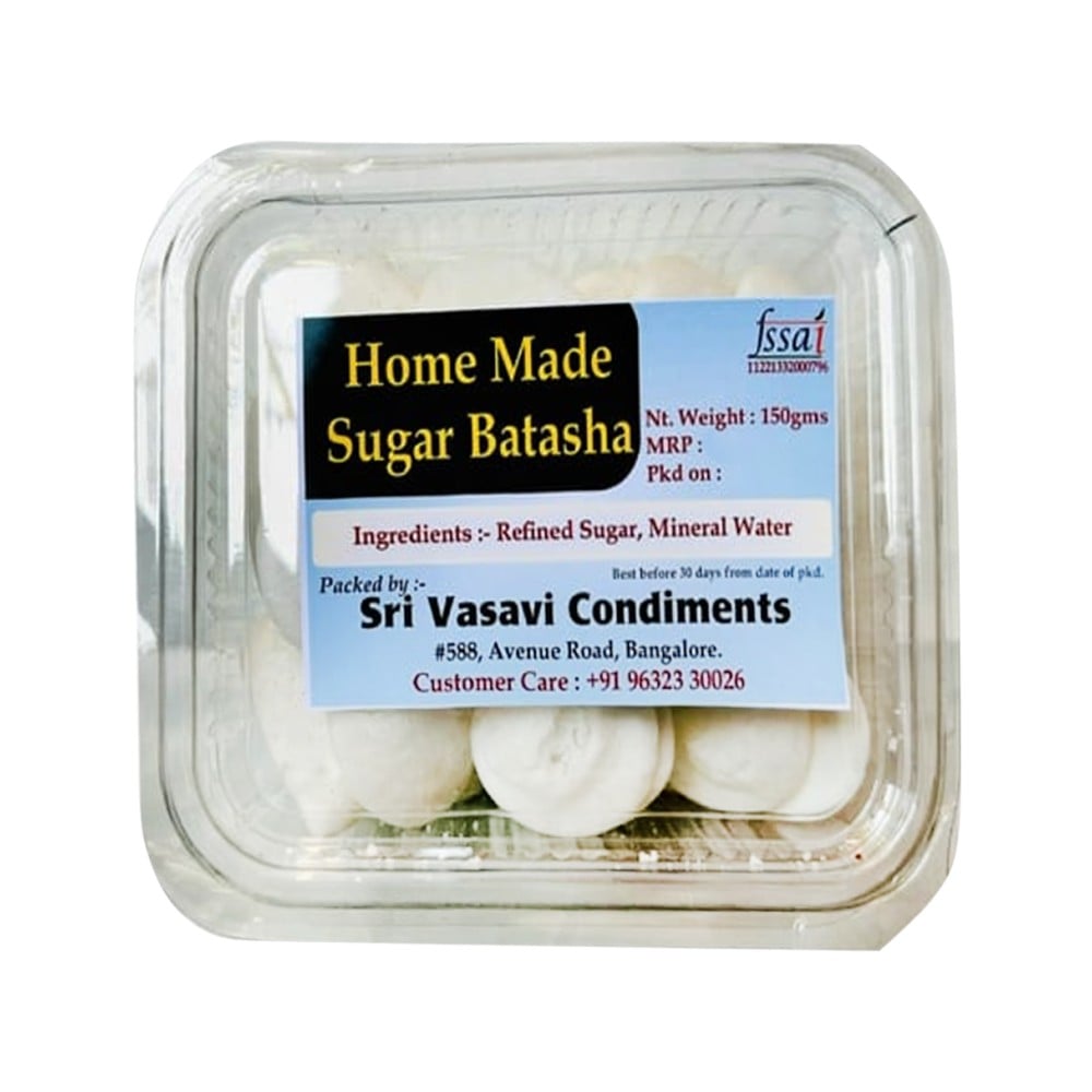 Sri Vasavi Condiments Home Made Sugar Batasha Price - Buy Online at ...