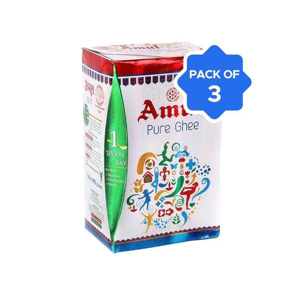 Amul Pure Ghee - Pack of 3 Price - Buy Online at Best Price in India