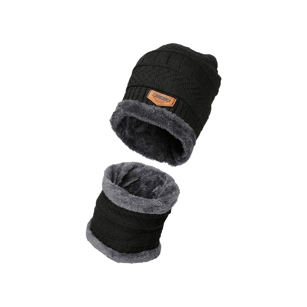 Aravi Unisex Wool Beanie Cap + Muffler (Scarf Set (Multicolour) Price ...