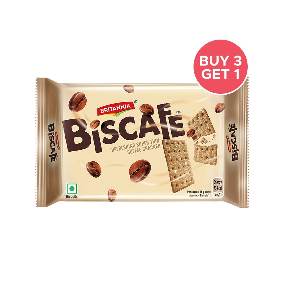 Britannia BisCafe Coffee Crackers - Buy 3 Get 1 Free Price - Buy Online ...