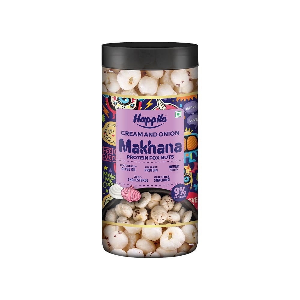 Happilo Cream & Onion Flavoured Makhana Price - Buy Online at ₹190 in India
