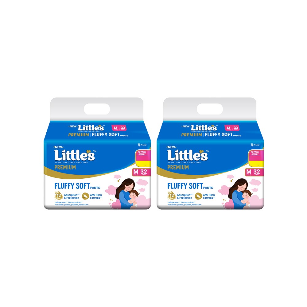 Little's Fluffy Soft Pant Style Baby Diaper - Pack of 2 Price - Buy ...