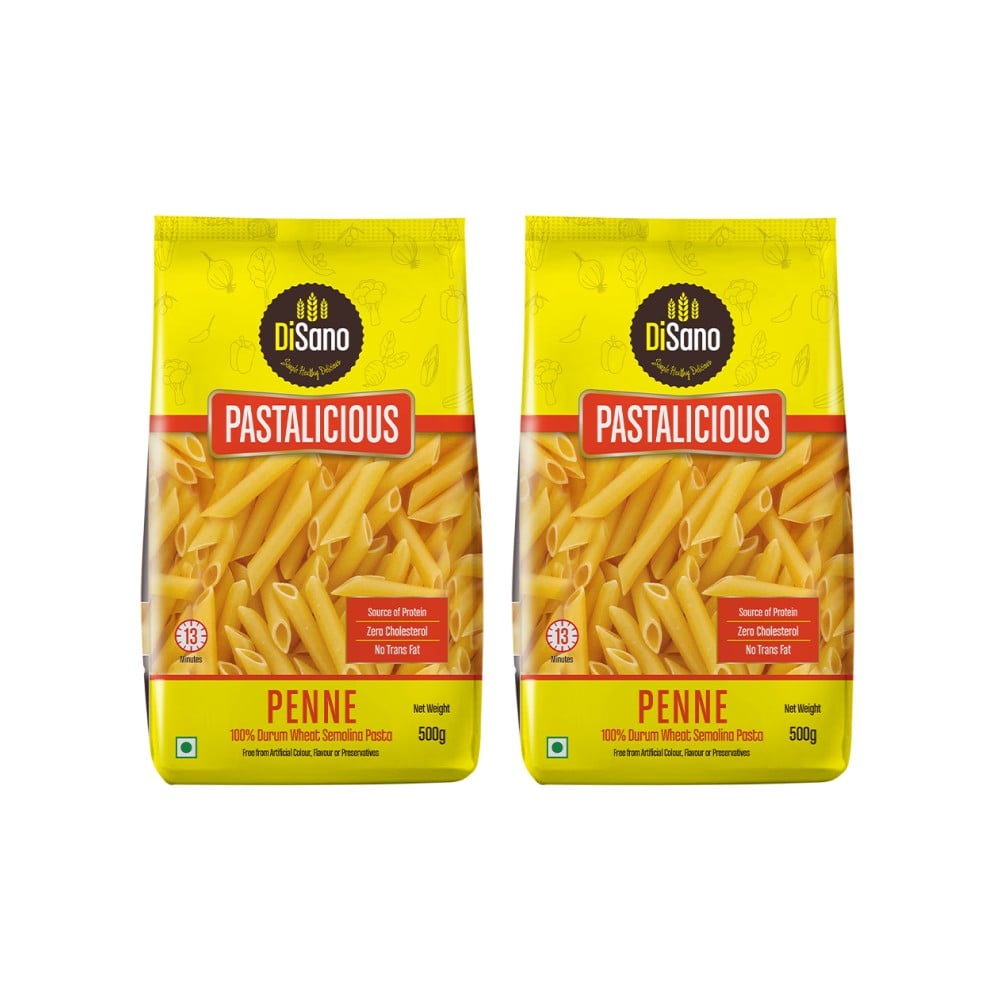 Disano Penne Pasta (100 % Durum Wheat) - Pack of 2 Price - Buy Online ...