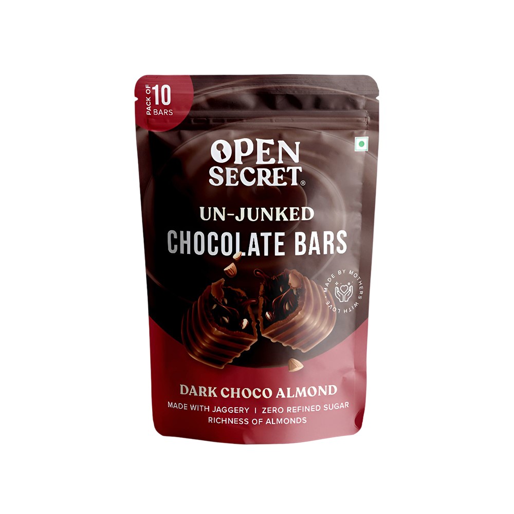 Open Secret Dark Chocolate with Almonds (Home Pack) Price - Buy Online ...