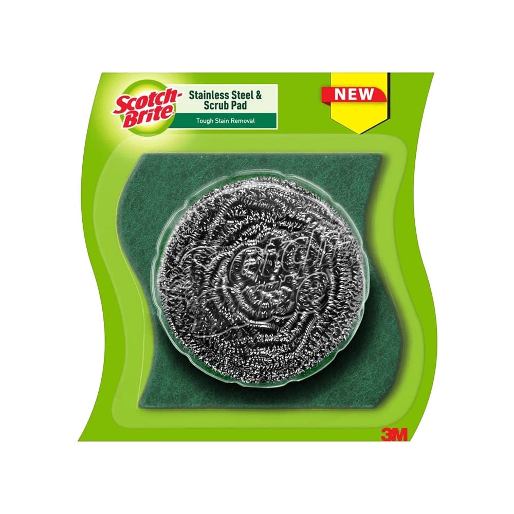 Scotch Brite Stainless Steel Scrubber with 1 Scrub Pad Price - Buy ...