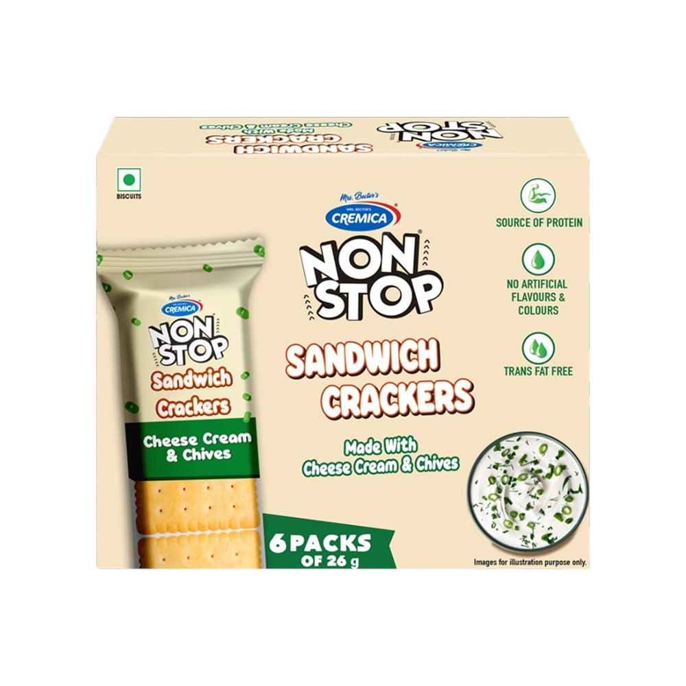 Cremica Cheese Cream & Chives Sandwich Crackers Price - Buy Online at ...