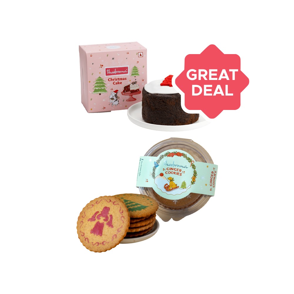 Theobroma Christmas Plum Cake + Ginger Cookies Combo Price - Buy Online ...