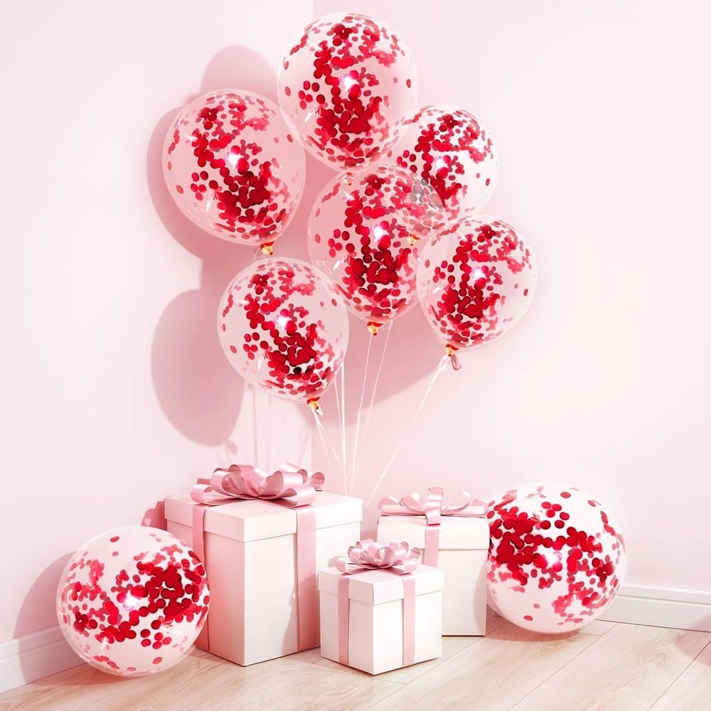 Red Confetti Balloons by Party Propz Price - Buy Online at Best Price ...