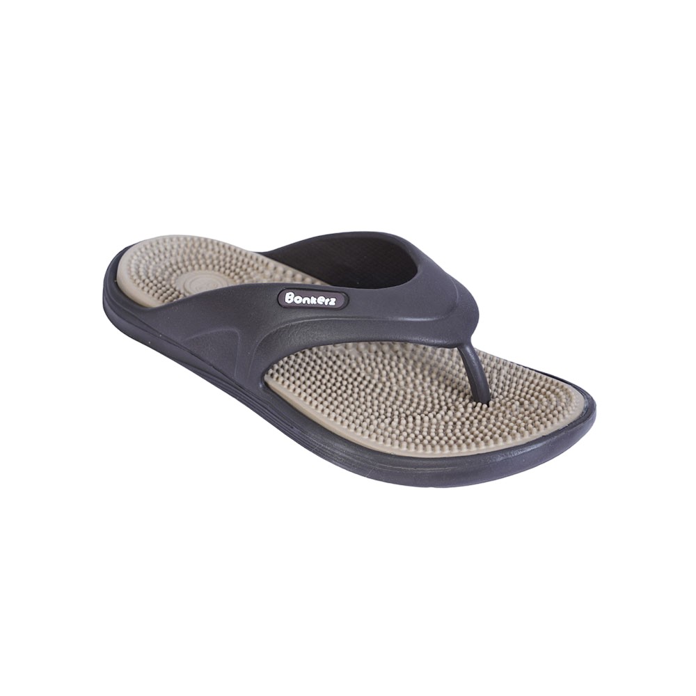 Bonkerz Men's Ortho + Acupressure Slippers (Brown) Price - Buy Online ...