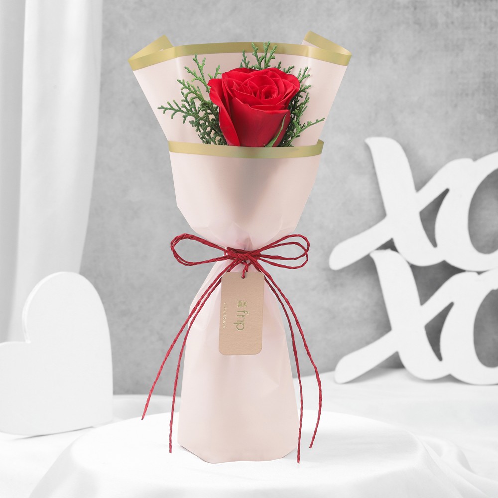 FNP Red Rose Single Flower Price - Buy Online at Best Price in India
