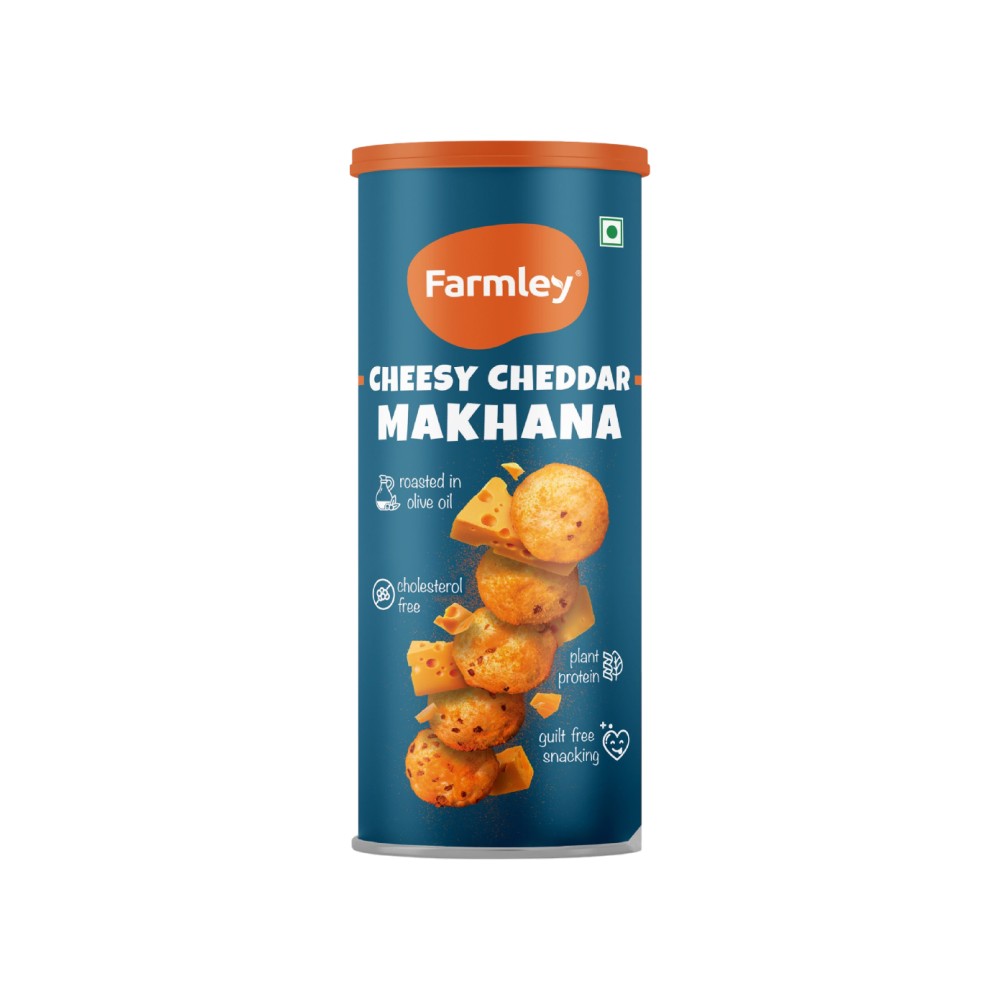 Farmley Cheesy Cheddar Makhana Roasted In Olive Oil Price - Buy Online ...