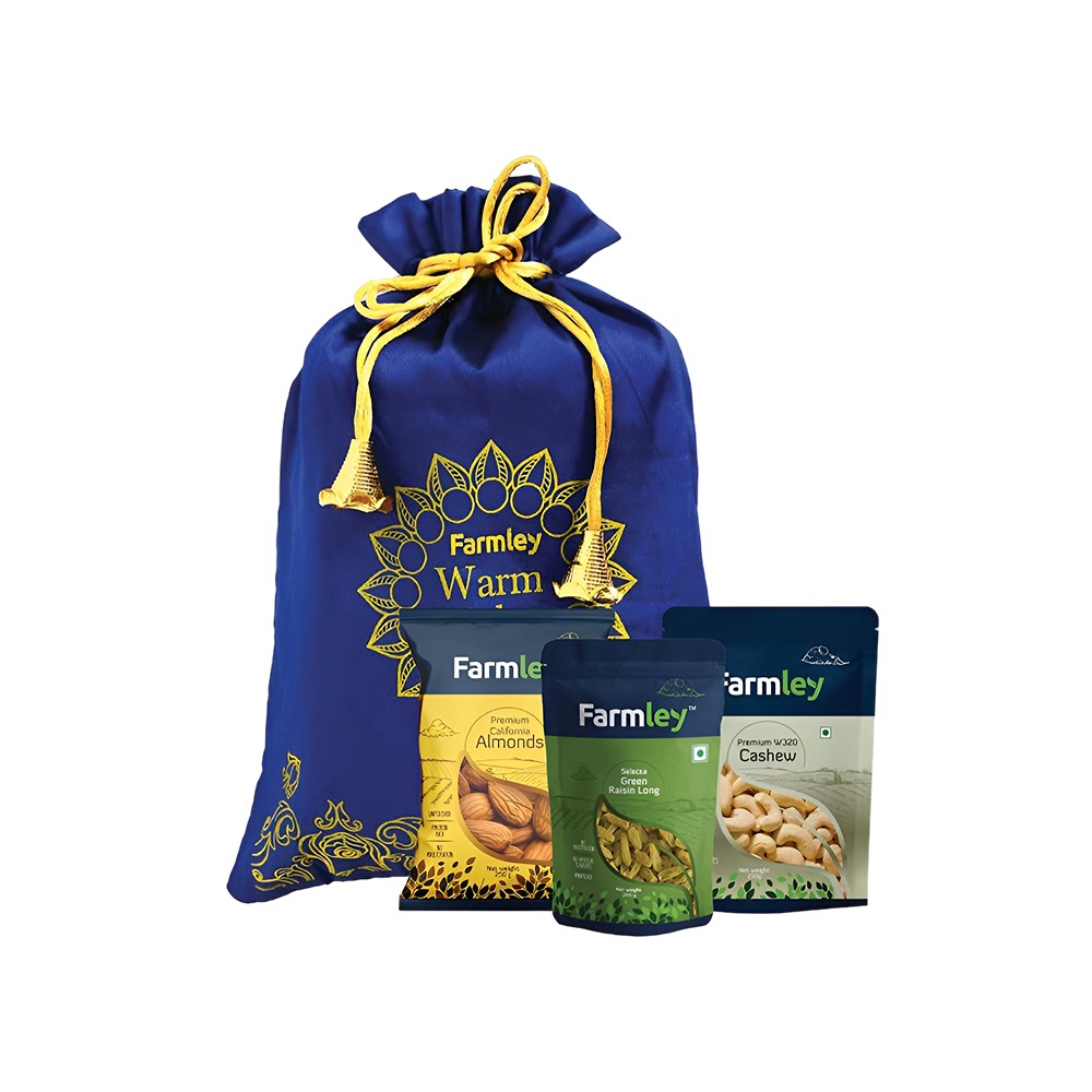 Farmley Premium Gift Pack Assorted Dry Fruits (Almonds, Raisin & Cashew ...
