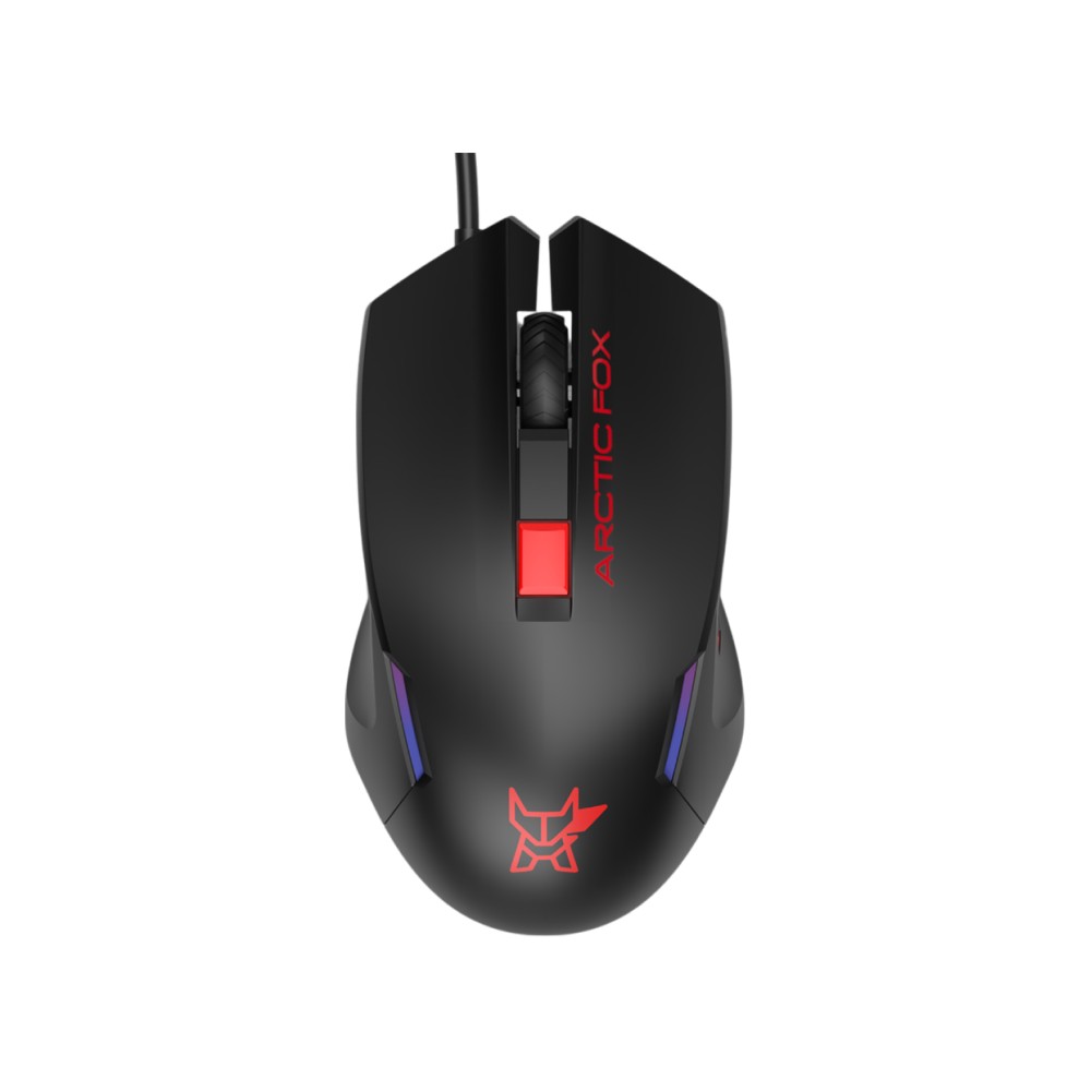 Arctic Fox M01 Wired Gaming Mouse With Breathing Lights (Charcoal Black ...