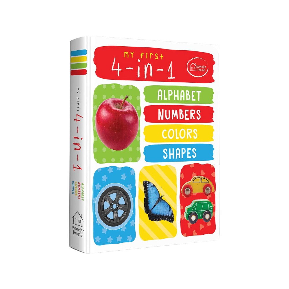 4-in-1 Board Book: Alphabet, Numbers, Colours & Shapes Price - Buy ...