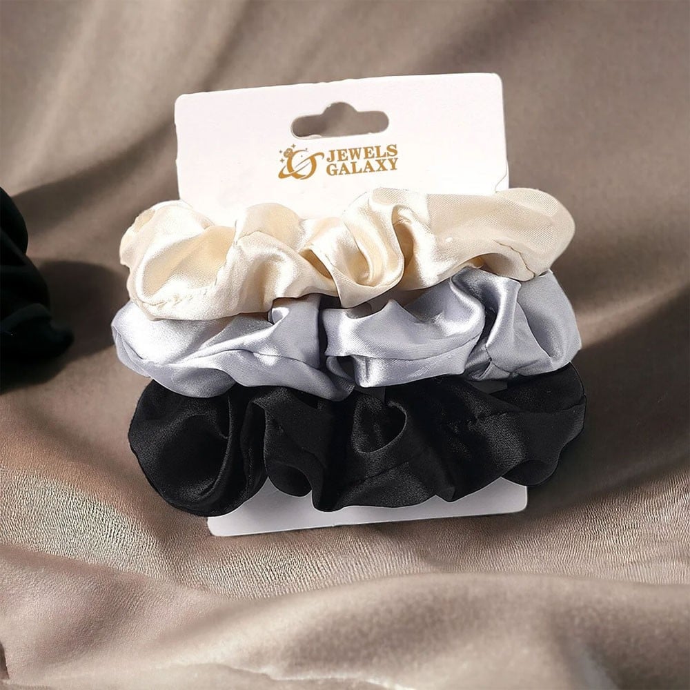 Jewels Galaxy Satin Scrunchie (Multicolour) Price - Buy Online at ₹252 ...