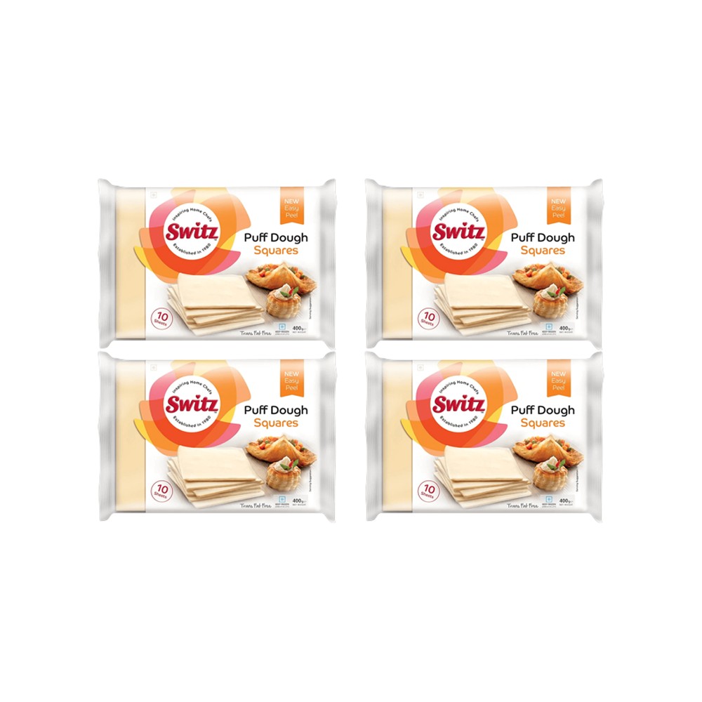 Switz Puff Pastry Dough Sheets - Pack of 4 Price - Buy Online at Best ...
