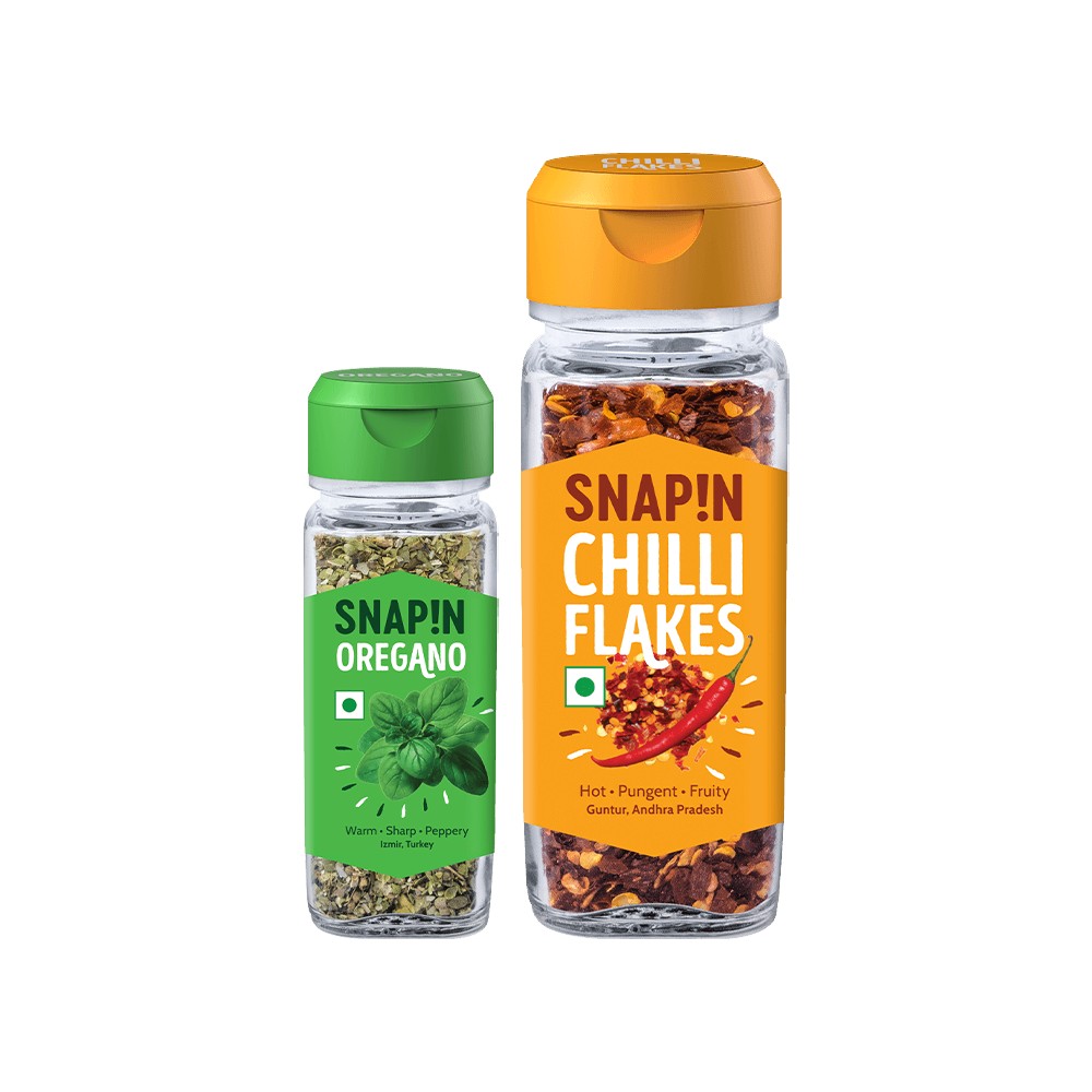 Snapin Oregano + Red Chilli Flakes Seasoning Combo Price - Buy Online ...