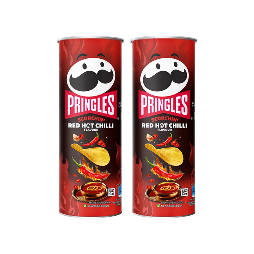 Pringles Scorchin’ Potato Chips (Red Hot Chilli) - Pack of 2 Price ...
