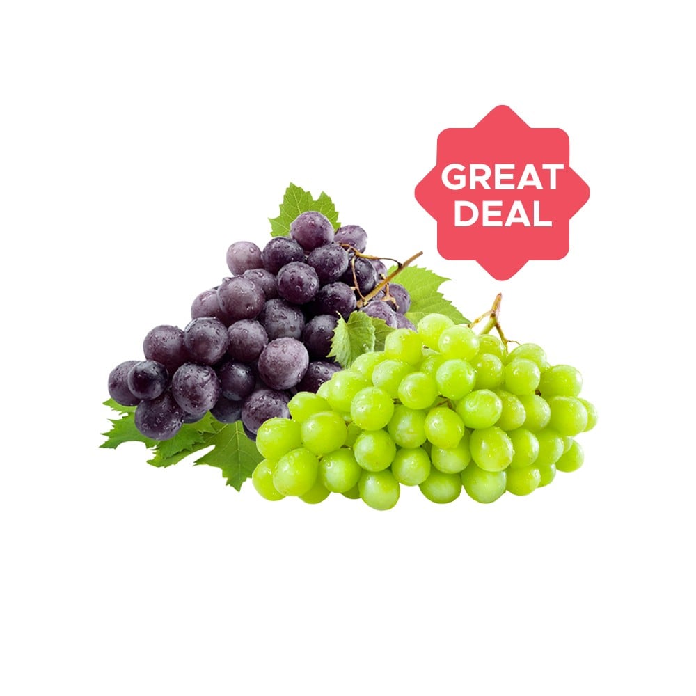 Green Grapes + Black Grapes Combo Price - Buy Online at Best Price in India