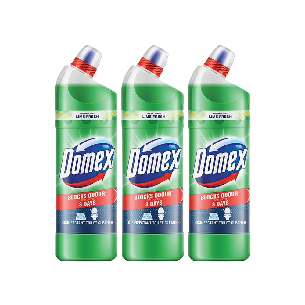 Domex Fresh Guard Disinfectant Toilet Cleaner (Lime Fresh) - Pack of 3 ...
