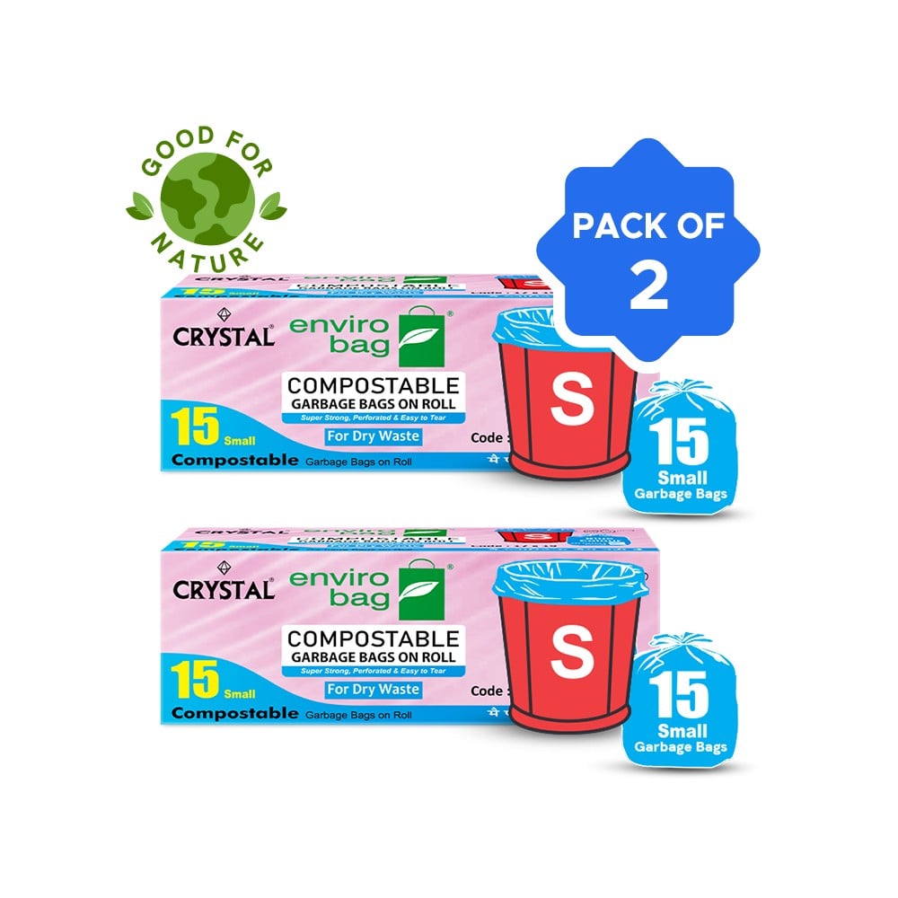 Crystal Compostable Garbage Bag (Small, Blue) - Pack of 2 Price - Buy ...