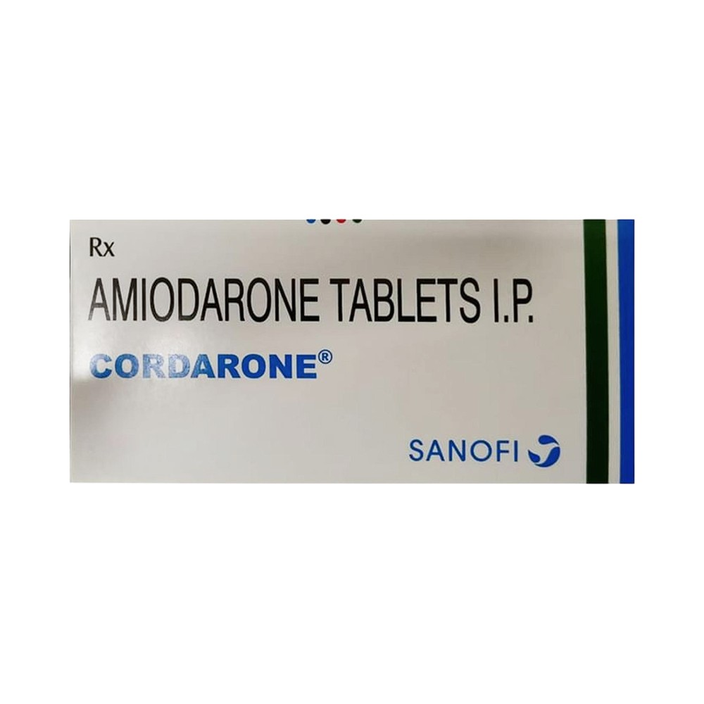 Cordarone 100mg Strip Of 15 Tablets Price - Buy Online at ₹103 in India