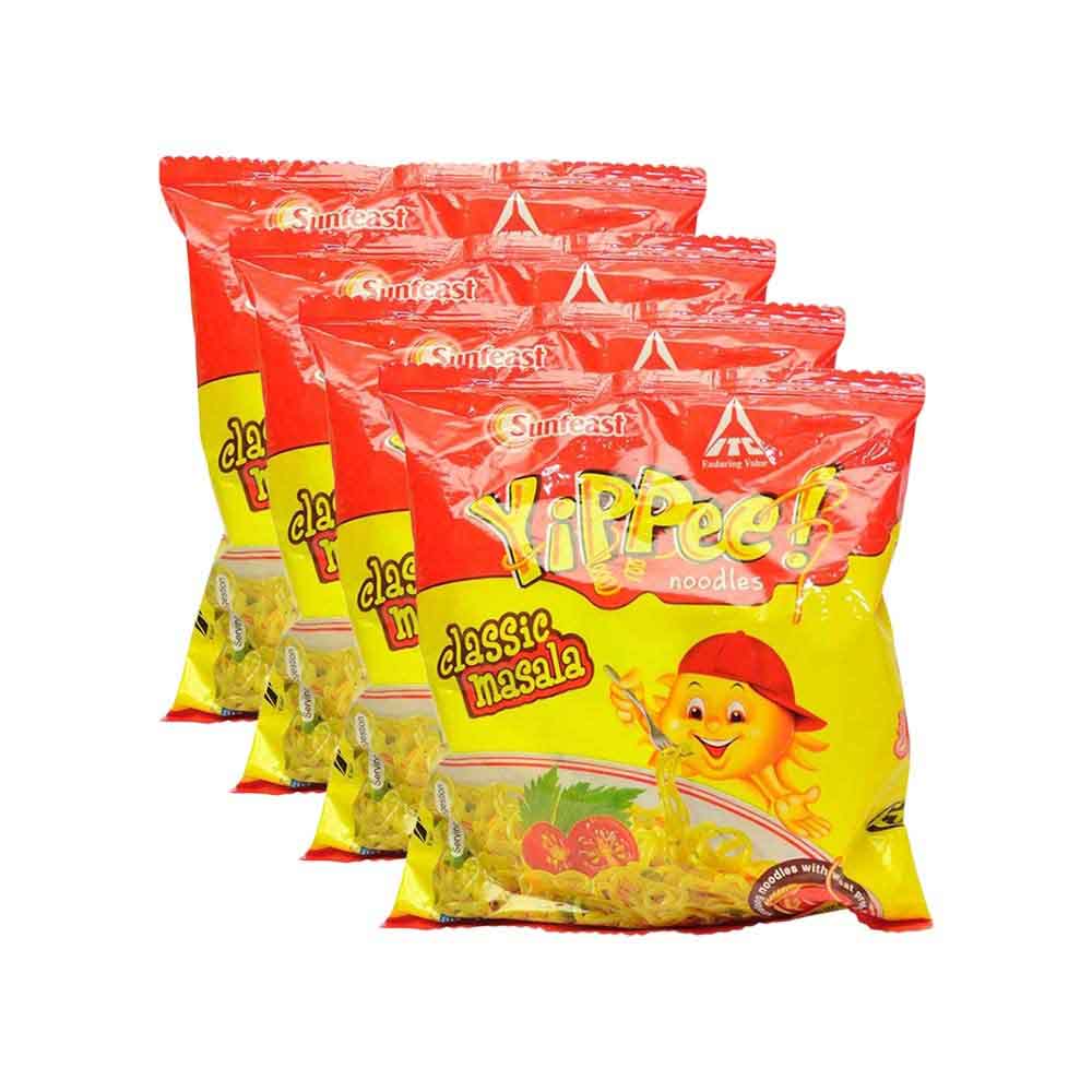 Yippee Classic Masala Noodles - Pack of 4 Price - Buy Online at Best ...