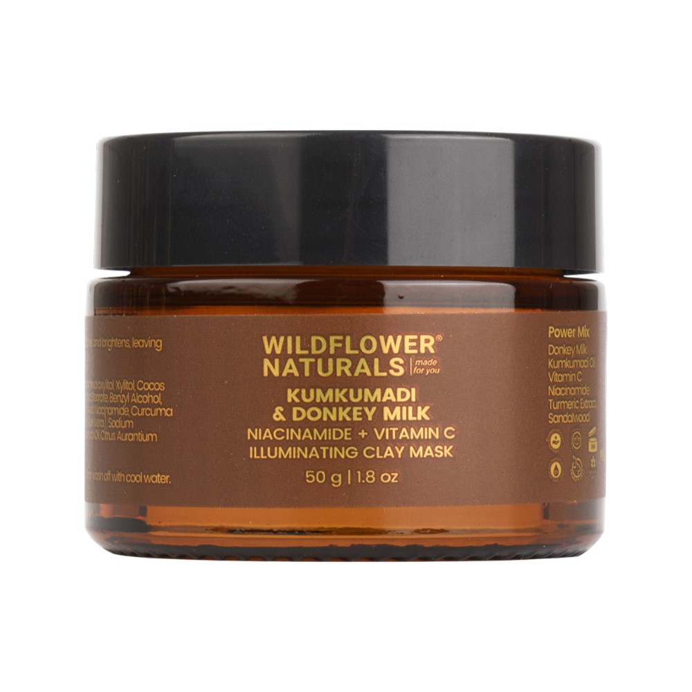 Wildflower Naturals Kumkumadi & Donkey Milk Face Mask Illuminating with ...
