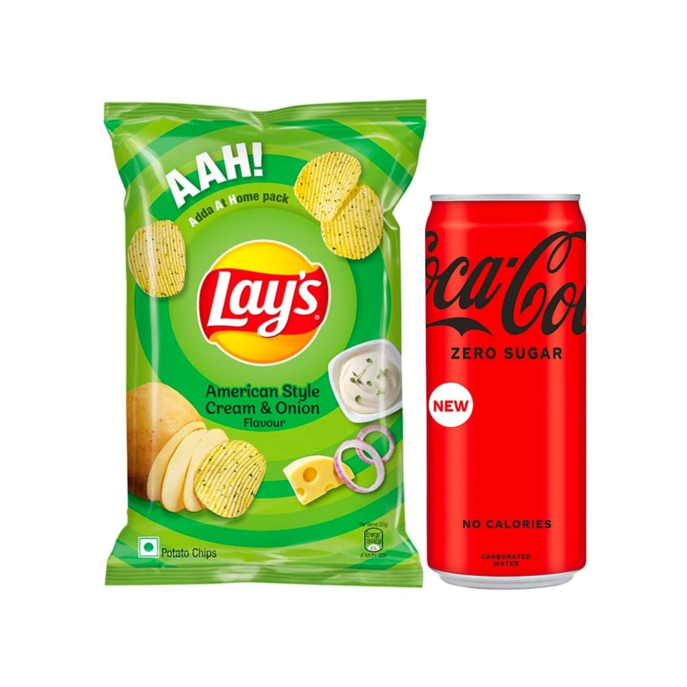 Coca-Cola Zero Sugar Diets & Lights + Lay's American Style Cream ...