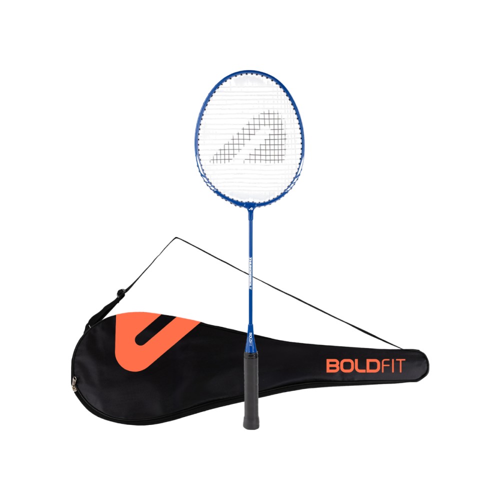 Boldfit Aluminium Badminton Racket with Full Cover Bag (Blue) Price ...