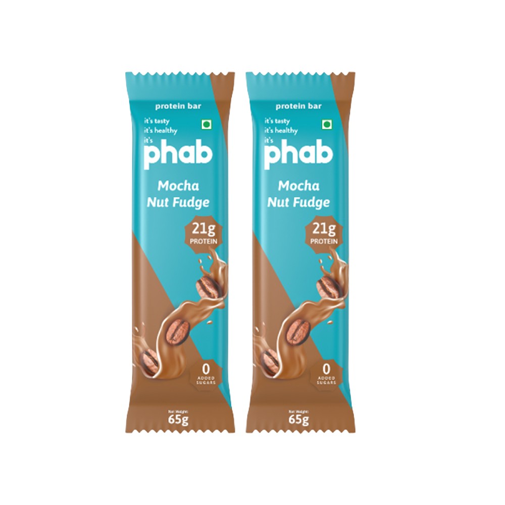 Phab 21g Protein Mocha Nut Fudge Protein Bar - Pack of 2 Price - Buy ...