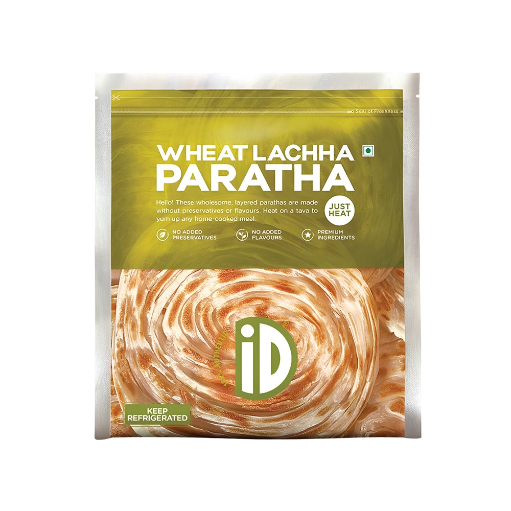 iD Wheat Lachha Paratha Price - Buy Online at ₹108 in India
