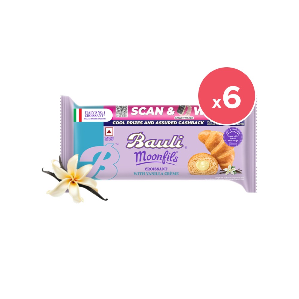 Bauli Moonfils Vanilla Crème Soft Croissant - Pack of 6 Price - Buy ...