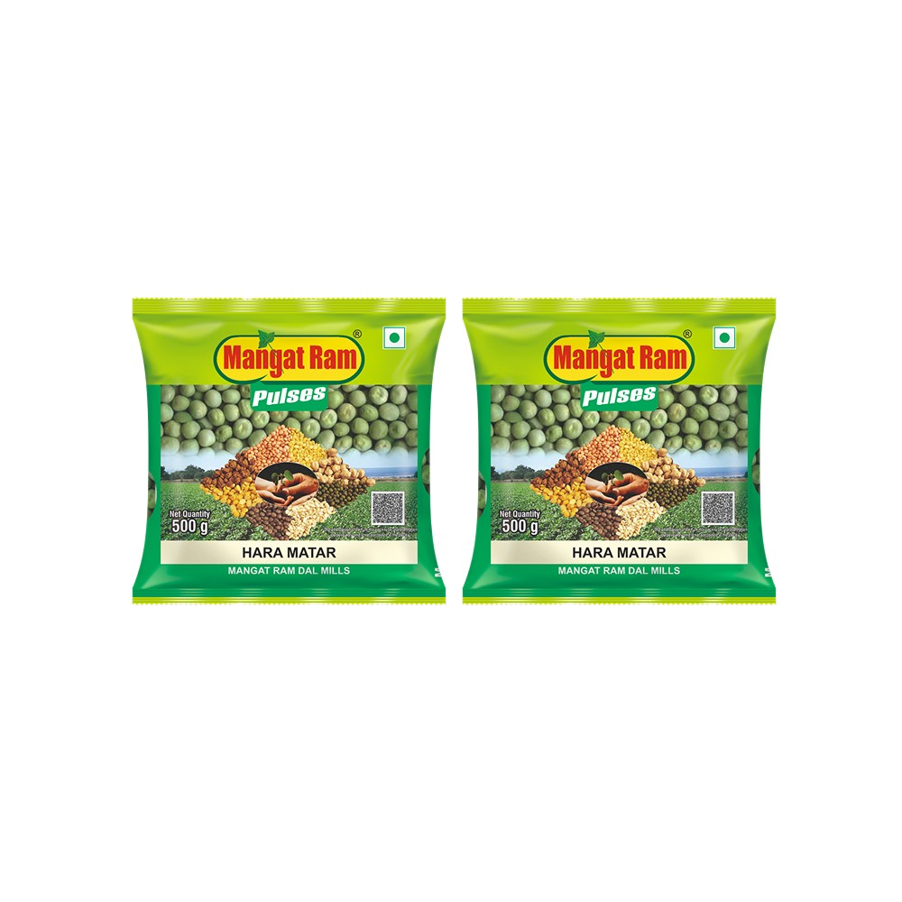 Mangat Ram Pulses Green Dried Peas - Pack of 2 Price - Buy Online at ...