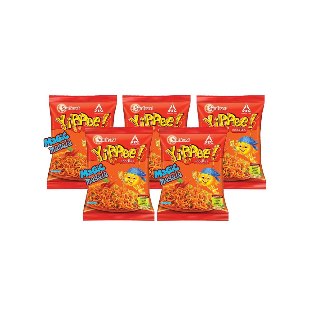 Yippee Magic Masala Instant Noodles - Pack of 5 Price - Buy Online at ...