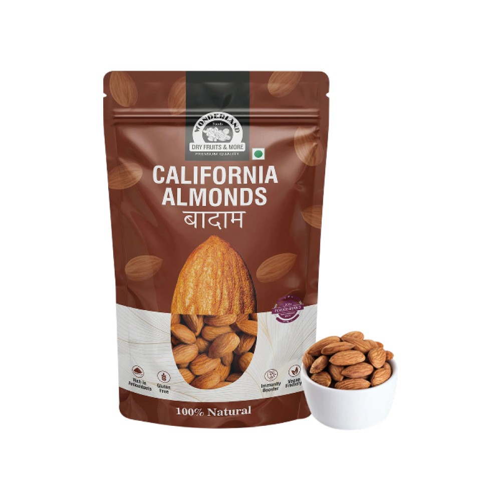 Wonderland Foods Raw California Almonds Price - Buy Online at ₹769 in India