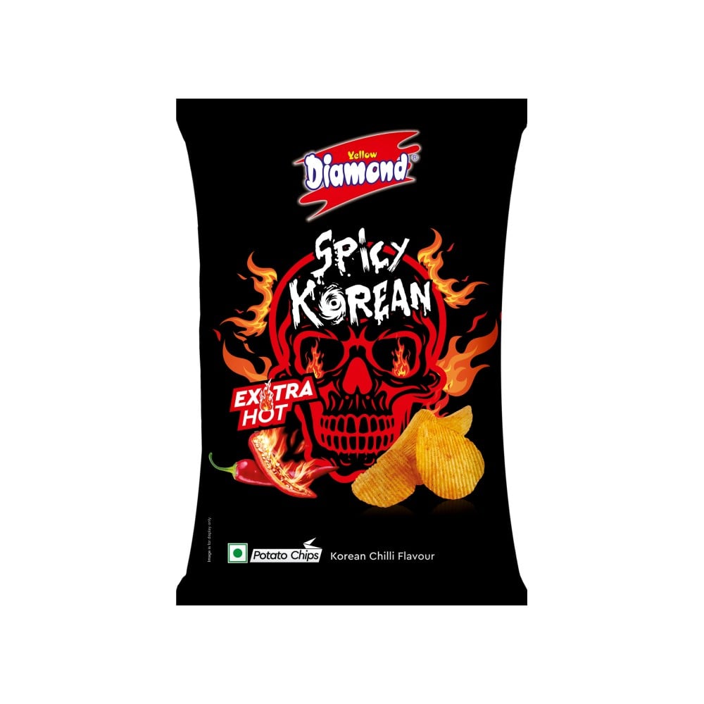Yellow Diamond Spicy Korean Potato Chips Price - Buy Online at Best ...